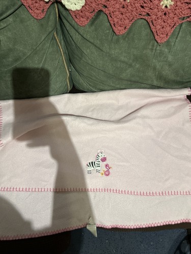 Garanimals Walmart Pink Zebra Bird Fleece Baby Security Blanket Lovey ...