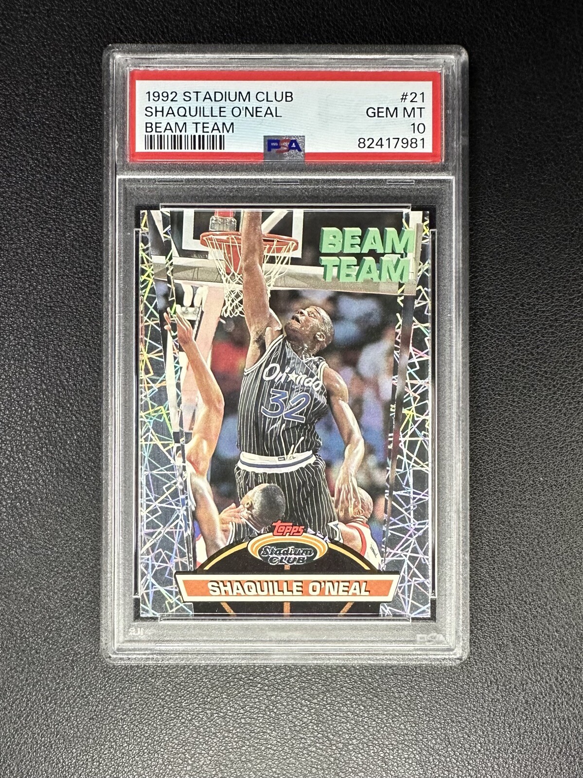 Shaquille O'Neal 1992 Stadium Club #21 Beam Team Price Guide - Sports ...