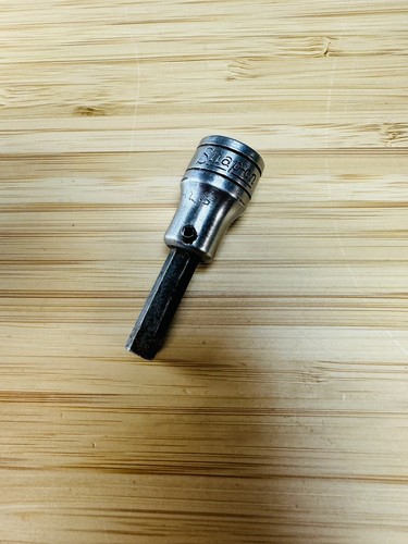 Snap On Tools FA8E 3/8” Drive 1/4” SAE Chrome Hex Bit Socket Driver USA ...