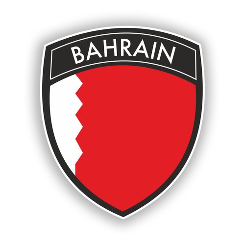 2 x Bahrain Badge Vinyl Stickers Travel Luggage #10411Â | eBay