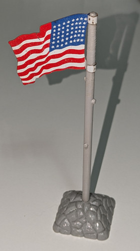 Marx 48 Star Flag Pole & Base Vintage Western Playset Accessories Lot ...