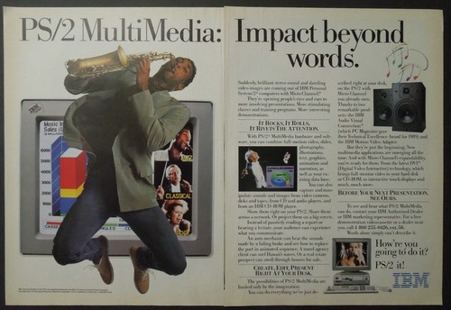 1990 IBM Personal System/2 Computers 2 Page Magazine Ad | eBay