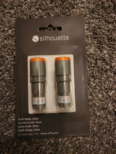 Silhouette SILH-BLADE-KRAFT-2, 3mm Replacement Blades for Cameo 4-Black ...