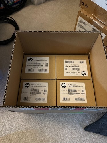 BOX OF 20 (4x5) NEW GENUINE HP LTO-4 Ultrium RW Data Cartridges C7974A ...