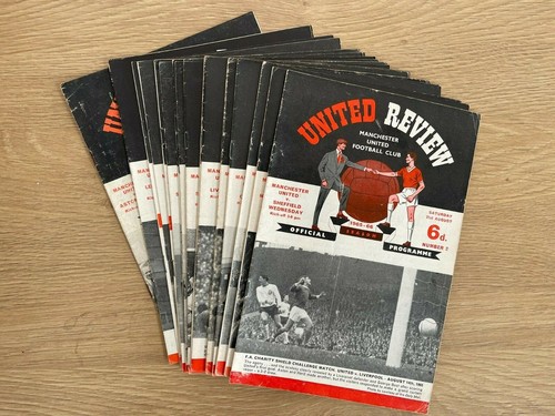 Man Utd Home Programmes Season 1965/66 (set of 22) | eBay