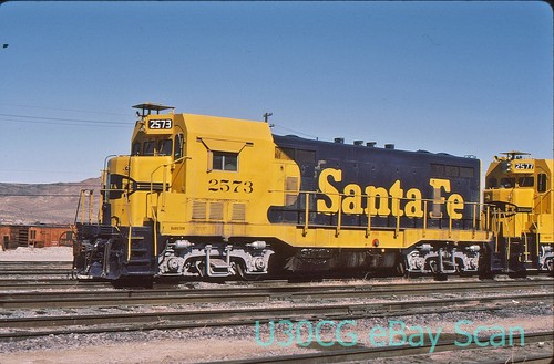 G Original Slide - Santa Fe ATSF CF7 2573 Barstow CA 1987 | eBay