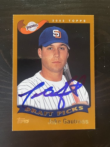 2002 Topps #328 Jake Gautreau San Diego Padres Signed Card Autographed ...