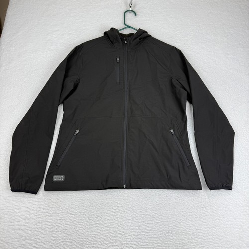 Dri Duck DDX Jacket Womens Medium Black Full Zip Pockets Hooded Hood ...