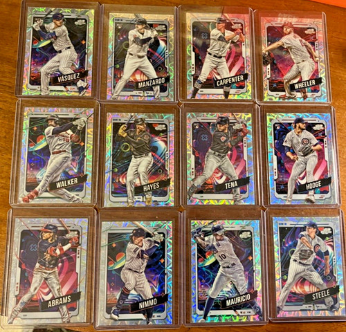 🔥 LOT OF 12 NUCLEUS REFRACTORS - 2024 TOPPS COSMIC CHROME 🔥 CLICK FOR ...
