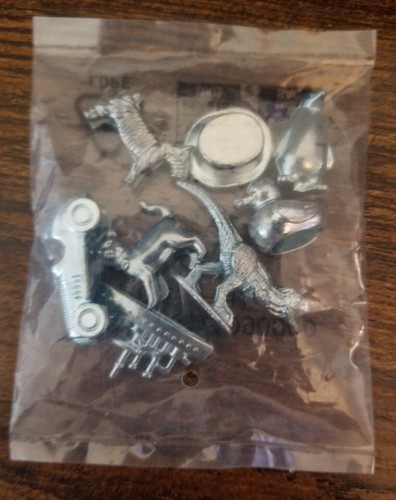 Monopoly Tokens Dog, Cat, Car, T-Rex, Top Hat, Penguin , Duck, Ship New ...