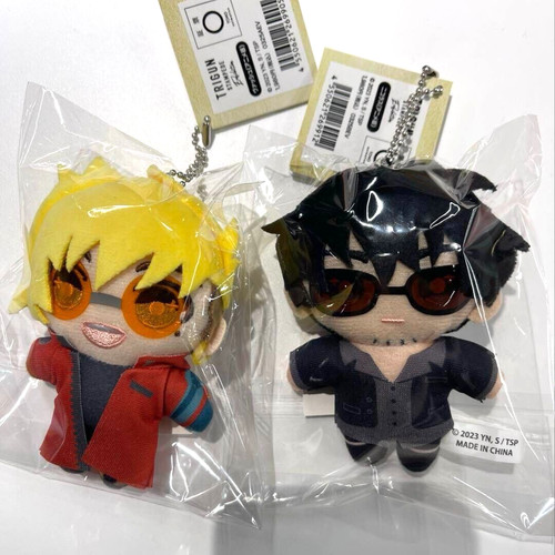TRIGUN STAMPEDE EXHIBITION Limited Plush Doll Vash Nicholas 11cm Set of ...