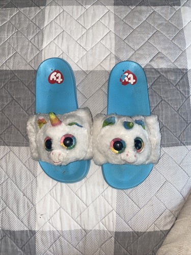 TY Diamond The UNICORN GIRLS 2-3 BOOS SLIDE SANDALS | eBay