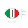 Made In Italy Flag Sticker Vinyl Decal Italian Car Sticker For Fiat ...