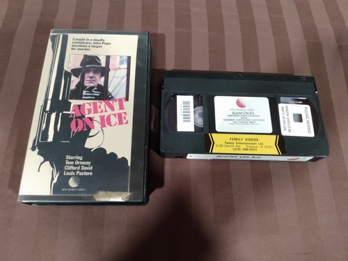 Agent on Ice (VHS, 1986, New World) Tom Ormeny, Clifford David, Louis ...