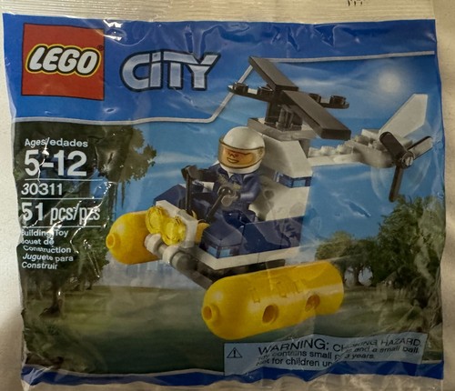 LEGO 30311 City Swamp Police Helicopter Factory Sealed Polybag ...