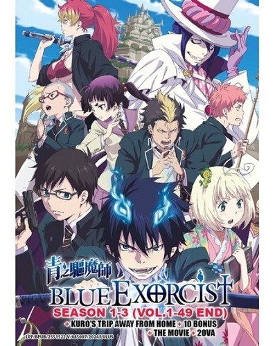 Blue Exorcist Season 1-3 + Movie + OVA Box Set Japanese Anime DVD ...