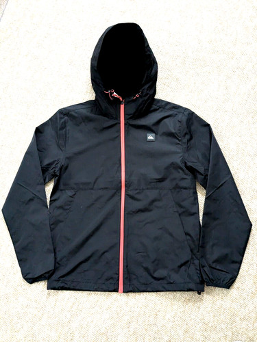 Quicksilver Men's S Zip-up Hooded Light Jacket Vented Packable Hood ...