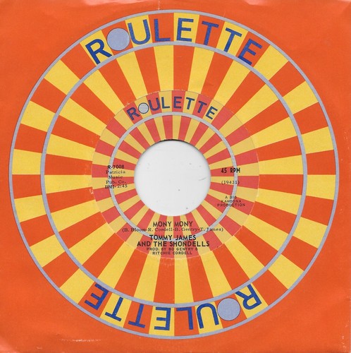 TOMMY JAMES Mony Mony / One Two Three And I Fell original 45 from 1968 ...