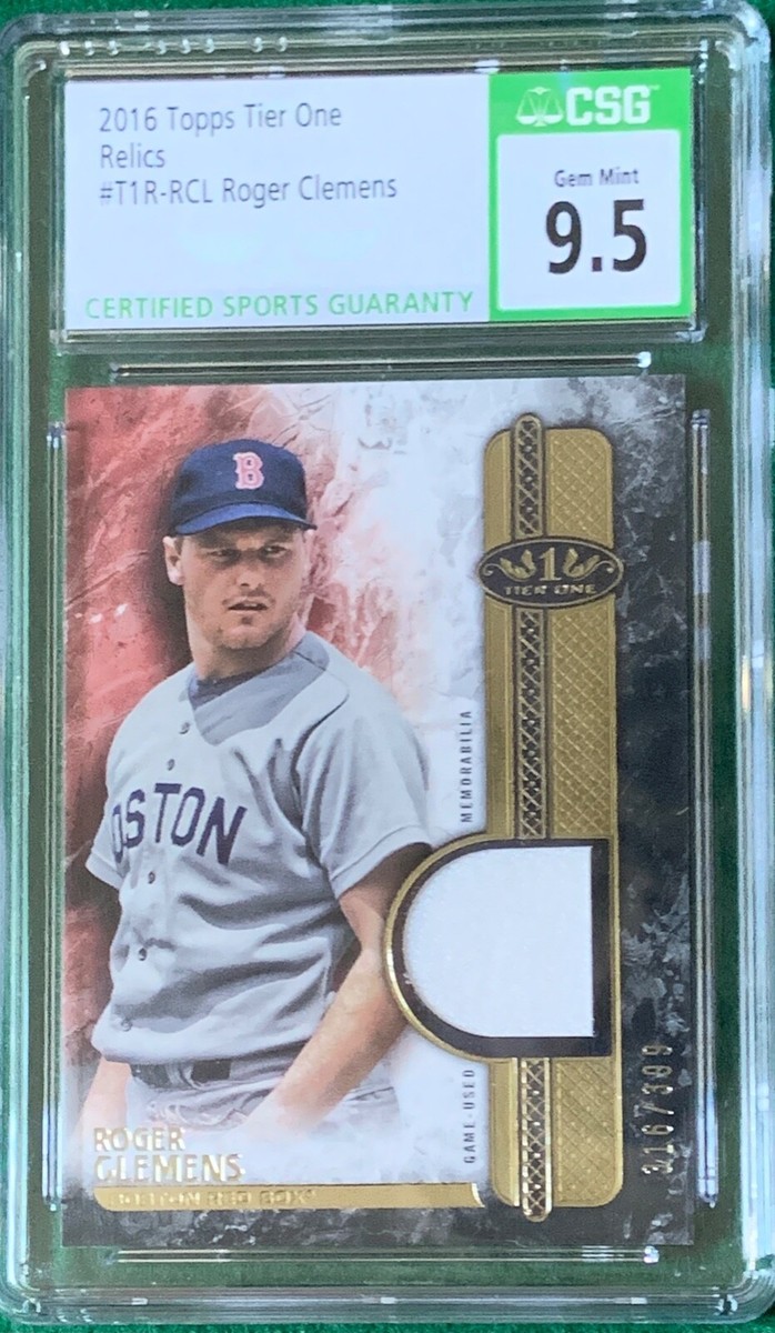 Topps Roger Clemens Grade 9.5 Baseball Sports Trading Cards Topps Roger Clemens Grade 9.5 Baseball Sports Trading Cards