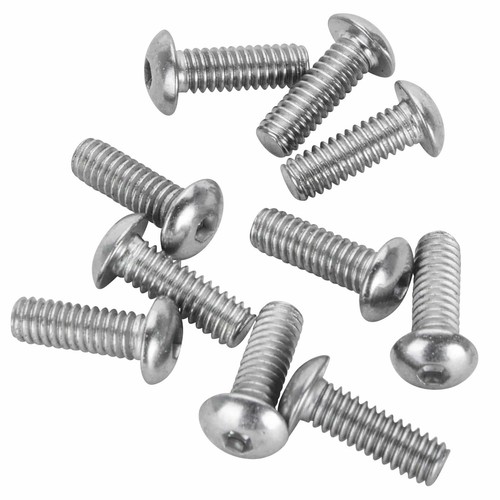 #BHC-800 8-32 x 1/2 inch" Chrome Button Head Allen Bolt - 10 Pack ...