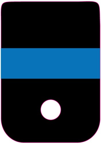 THIN BLUE LINE Magazine Base Plate STICKERS for Glock 9mm & 40 cal mag ...