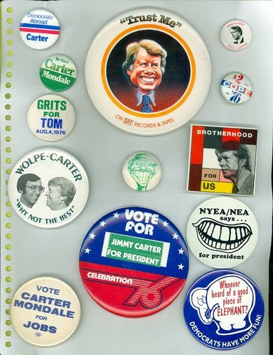 13 Jimmy Carter Political Campaign Pinback Buttons TRUST ME 1976-80 | eBay