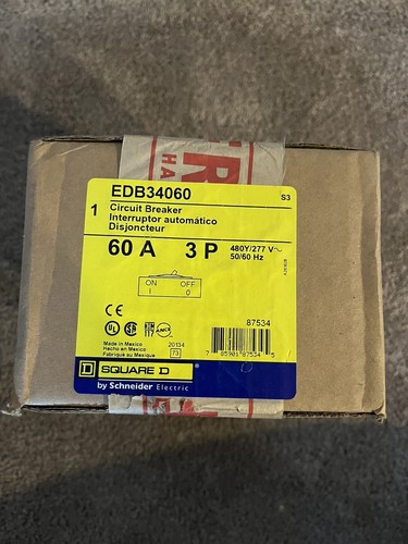Schneider Electric EDB34060 60A Circuit Breaker 785901875345| eBay