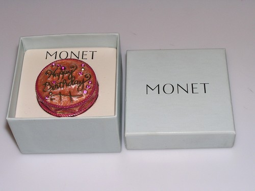 MONET "Happy Birthday" Collectible Enamel Keepsake Trinket Box * New In ...