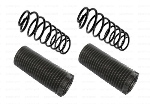 Set of 2 Front Coil Spring + 2 Front Strut Bellows (L +R) PRO PARTS for ...