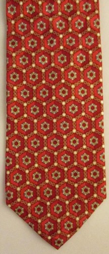 EUC Mens Ermenegildo Zegna Exclusive Silk Necktie Tie Red Shiney ...