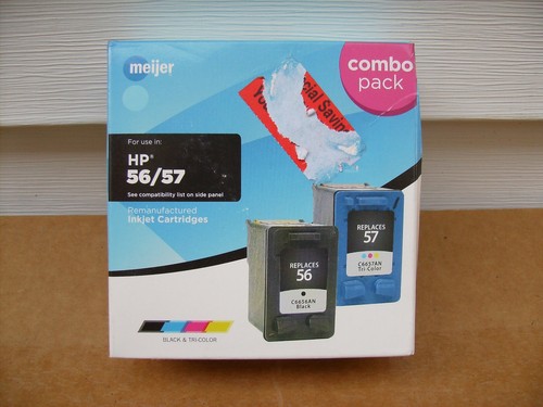 3 Boxes - Meijer Compatible inkjet cartridges for HP 56/57 Combo Pack ...
