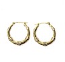 14K Yellow Gold Fancy Small Hoop Earrings (2.00mm) | eBay