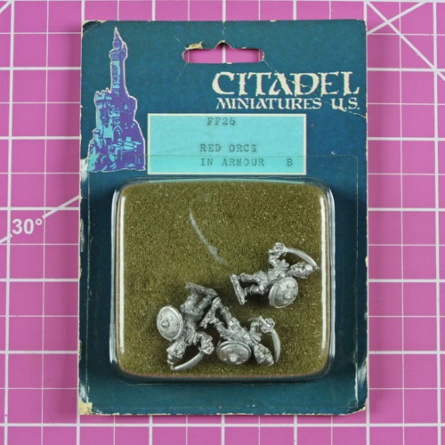 VINTAGE Citadel Fiend Factory FF26 Red Orcs in Armour NIB Metal ...