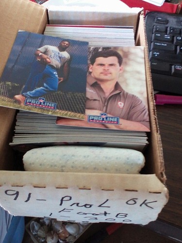 pro line football cards 1991 Complete Set 300 cards from estate of a ...