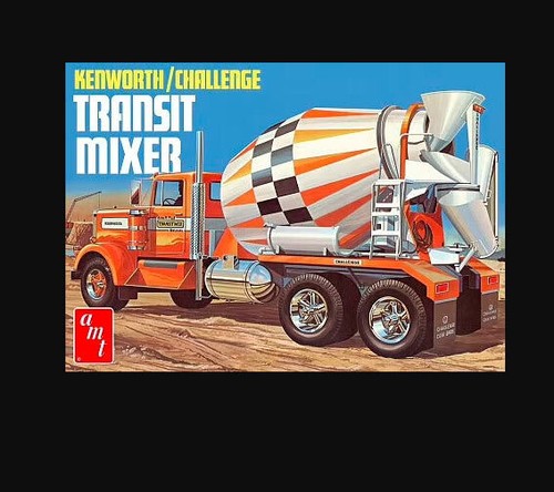 AMT 1/25 Kenworth /Challenge Transit Cement Mixer | eBay