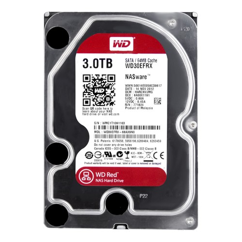 WD Red 3TB 5.4K 64MB SATA III 3.5'' WD30EFRX Nasware 1.0 | eBay
