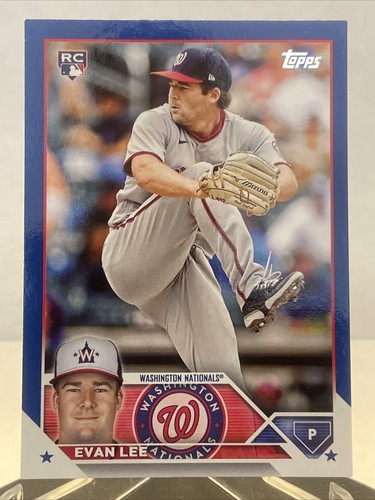 2023 Topps Series 1 Baseball EVAN LEE Rookie Base Set Royal Blue ...