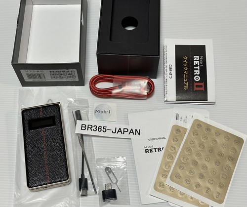 FREETEL MODE1 RETRO II Android flip Phone Unlocked Japan BLACK Retro 2 ...