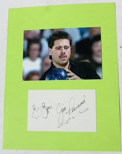 Jim Pencak Professional Bowler Hand Signed Autographed 3X5 Card Photo ...