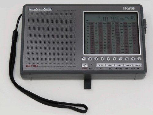 New Kaito AM/FM Stereo SSB SW Clock Radio w/268 Memory Presets KA1103 ...