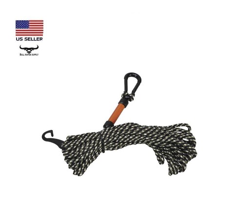 High-Desert 25' Tree Stand Hoist Rope w/ Heavy Duty Coated Carabiner ...