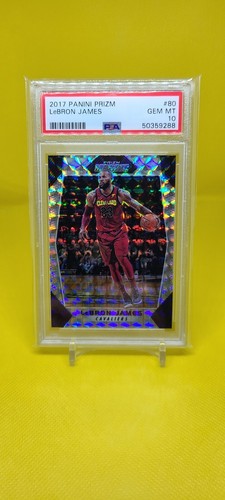 2017 PANINI PRIZM MOSAIC #80 LEBRON JAMES GEM MINT PSA 10 📈📈 | eBay