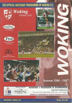 Teams S-Z Teams S-Z Football Non-League Fixture Programmes (1990s) for ...