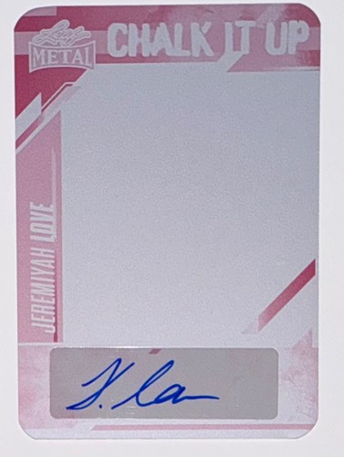 2025 Leaf Metal Football Jeremiyah Love Auto Autograph Printing Plate #d 1/1 | eBay