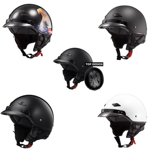 LS2 Bagger Half Face Street Motorcycle Helmet - Pick Size & Color | eBay