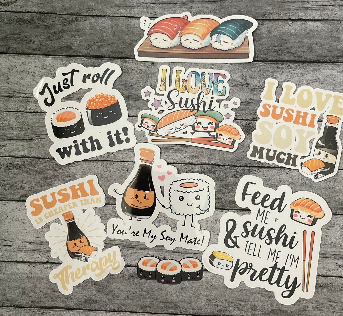 I Love Sushi Sticker I Love My Rice Car Ricer JDM Funny Cute Sticker ...