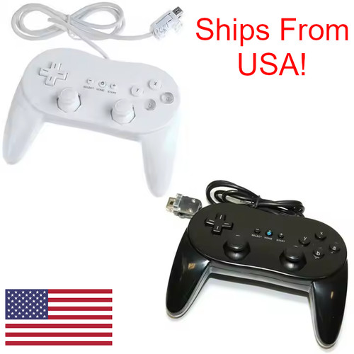 Wii Controller Pro Classic Controller Remote for Nintendo Wii gamepad ...