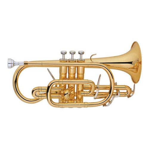 Cornet, Bb Key, Tuning Slide trigger,Gold lacquer WT Case, Cleaning ...