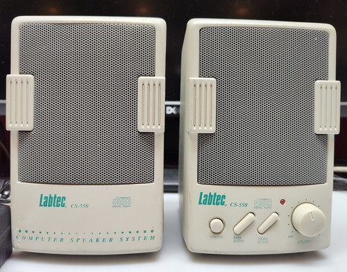 Labtec Computer Speaker System Model CS-550 w/ power supply | eBay