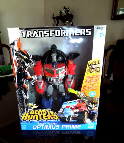 Transformers Beast Hunter Optimus Prime Action Figure 2013 Hasbro | eBay